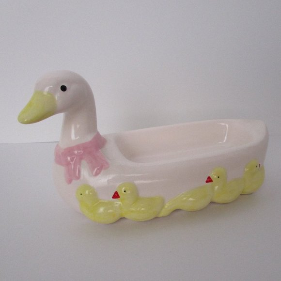 Accents | Ceramic Mother Goose Duck Soap Dish | Poshmark